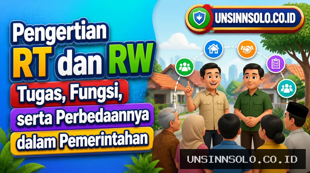 Pengertian RT dan RW, Tugas, Fungsi, serta Perbedaannya dalam Pemerintahan